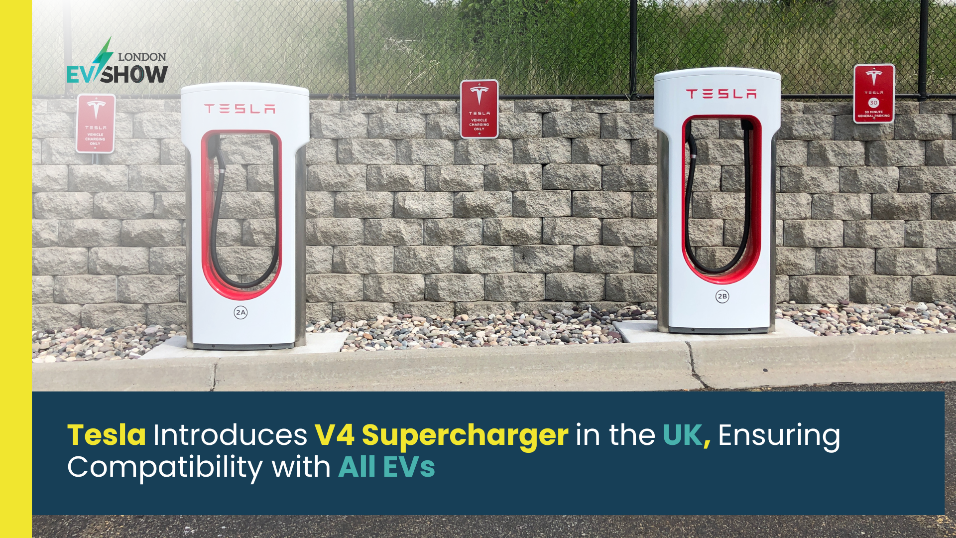 Tesla Introduces V4 Supercharger in the UK