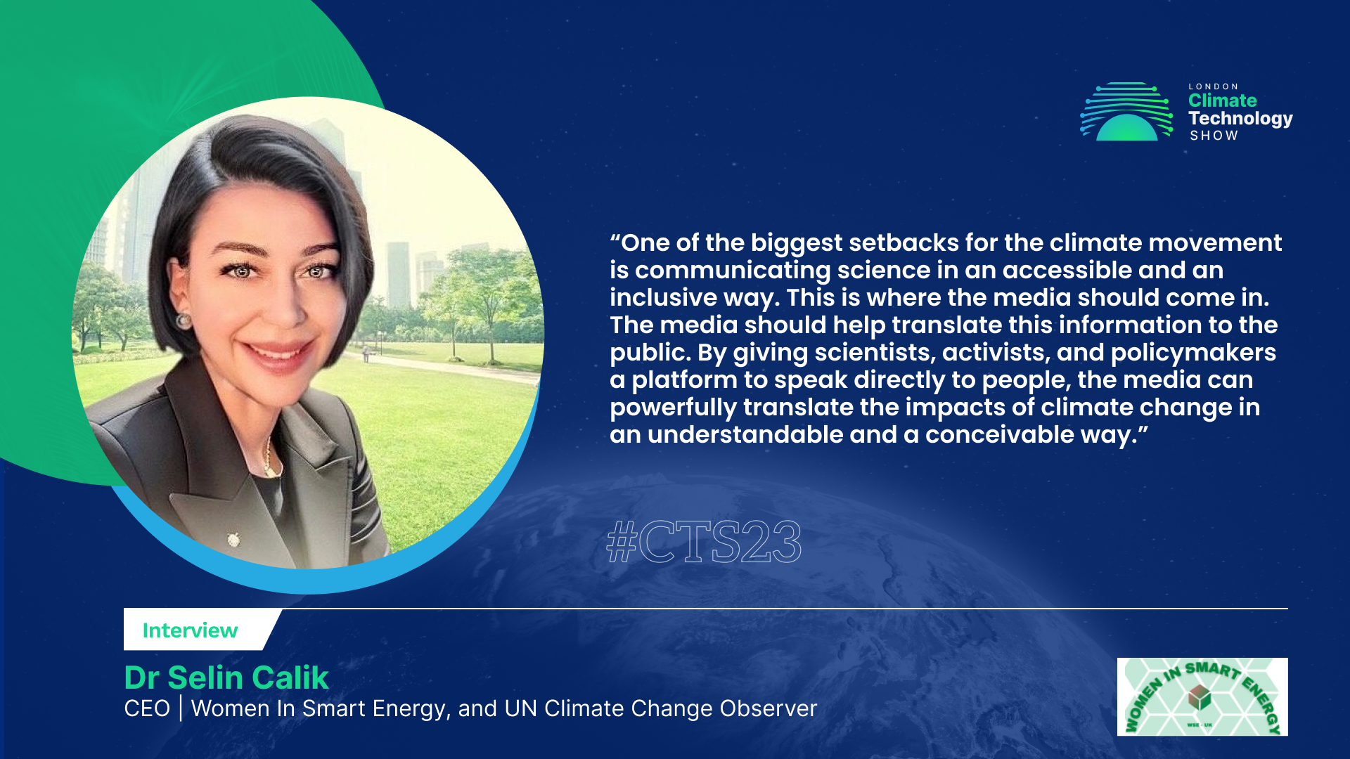 Insightful Session with Dr Selin Calik, CEO of Women in Smart Energy UK ...