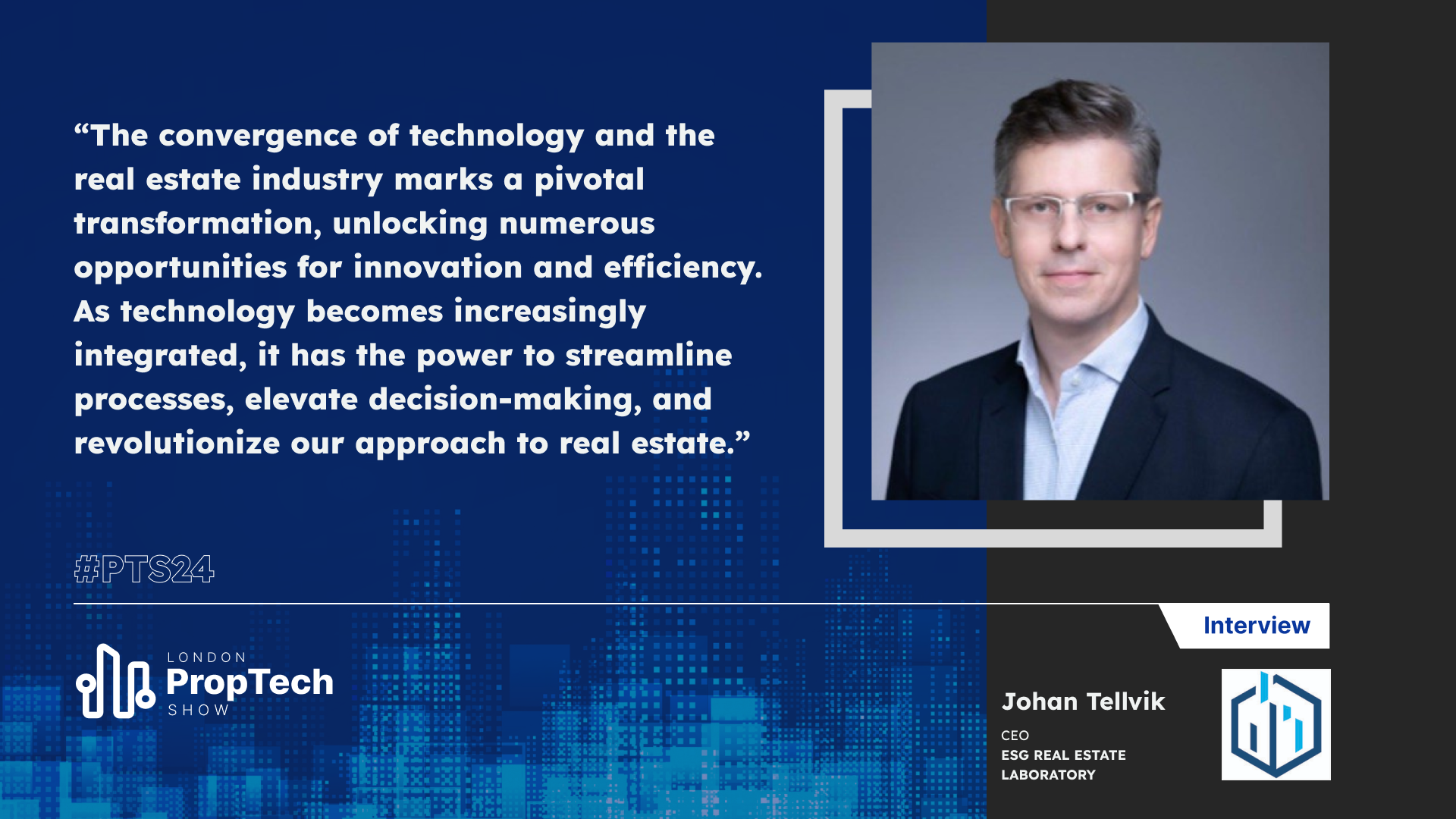 Insightful Q&A Session featuring Johan Tellvik CEO at ESG Real Estate ...