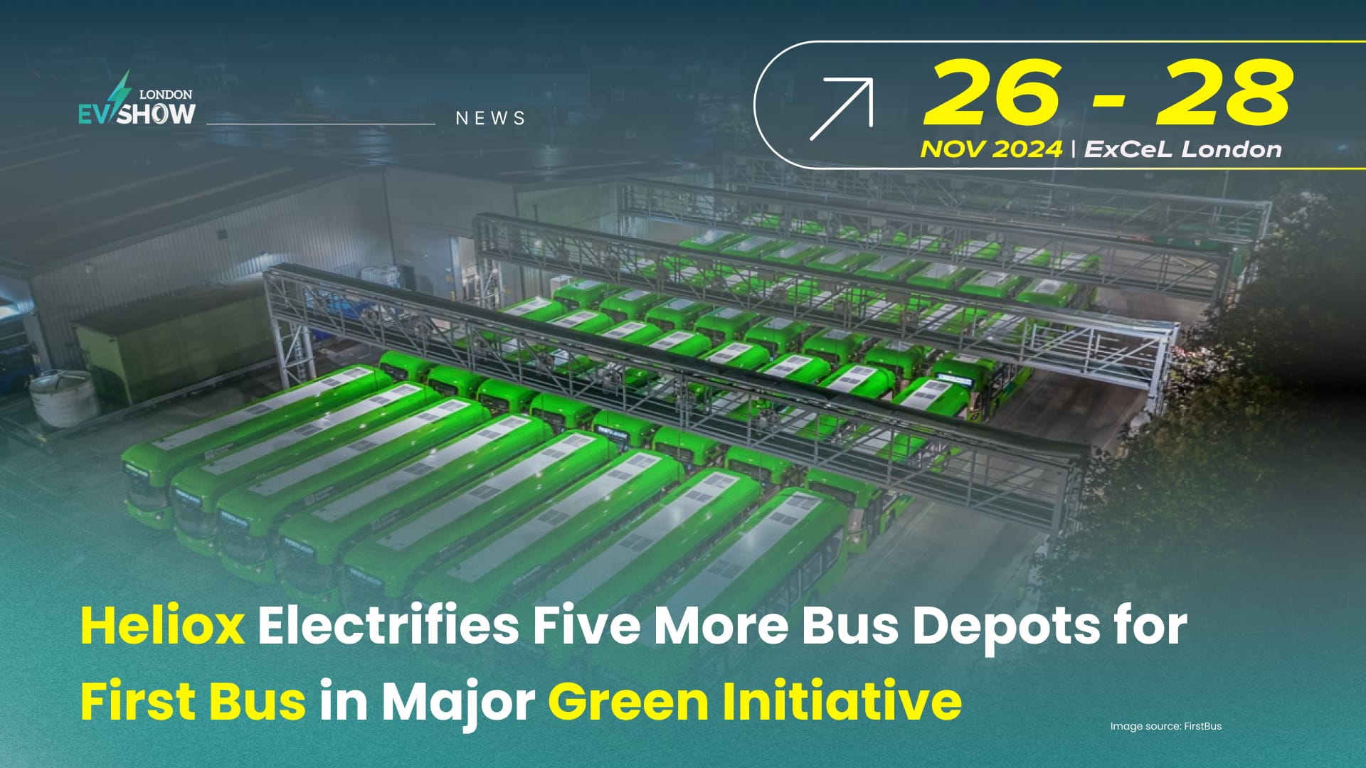 Heliox Electrifies Five More Bus Depots for First Bus