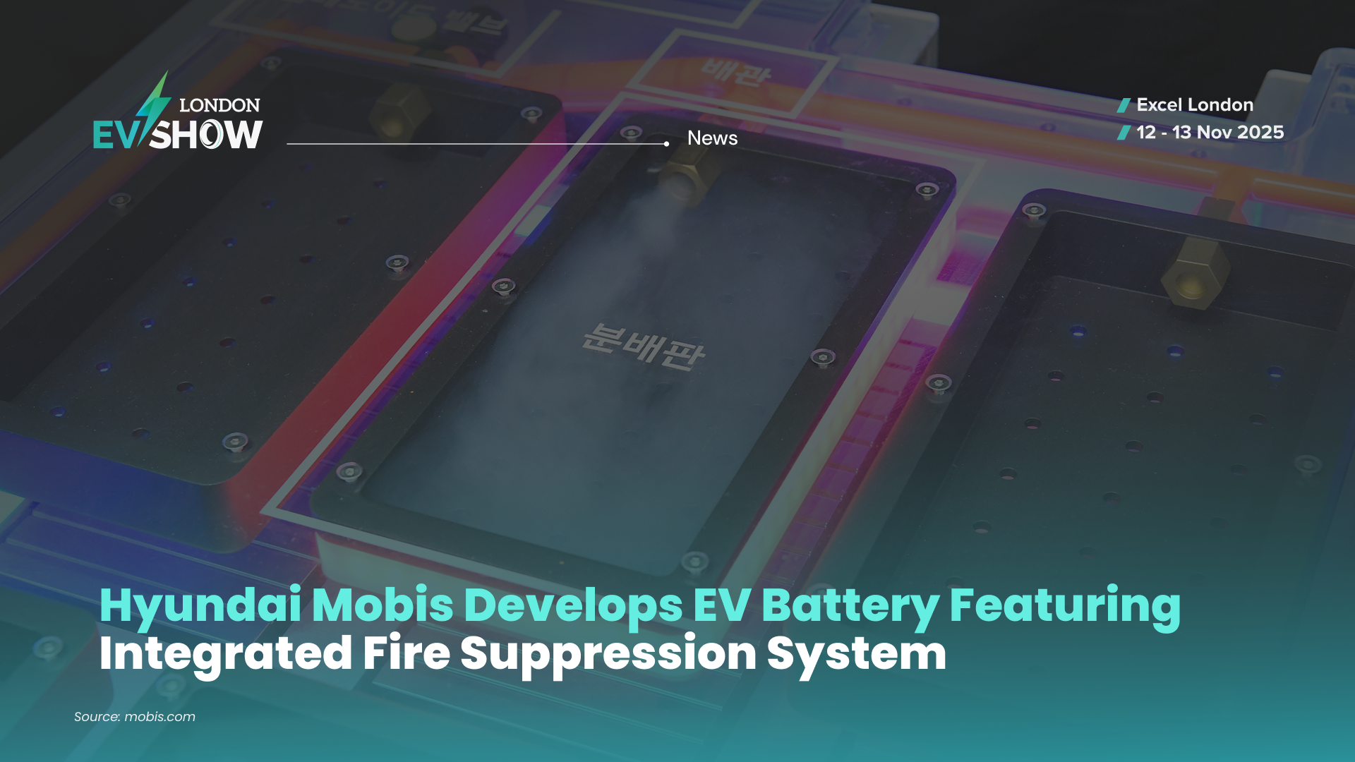 Hyundai Mobis Unveils EV Battery with Fire Safety System