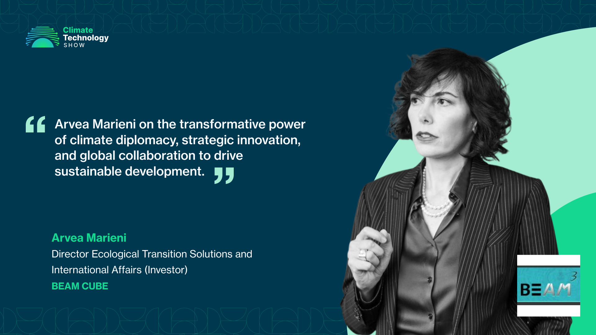 Engaging Q/A session with Arvea Marieni, Director Ecological Transition Solutions and ...