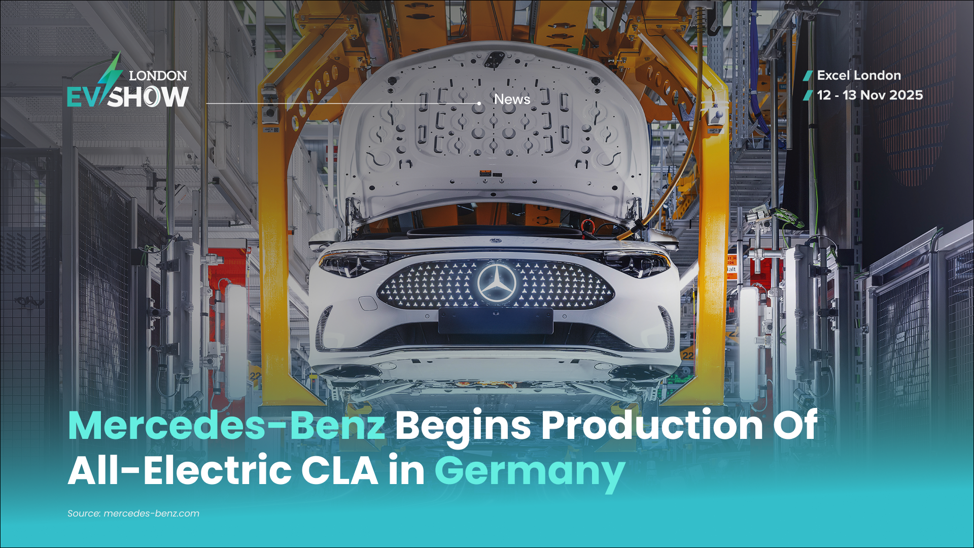 Mercedes-Benz Begins Production of All-Electric CLA