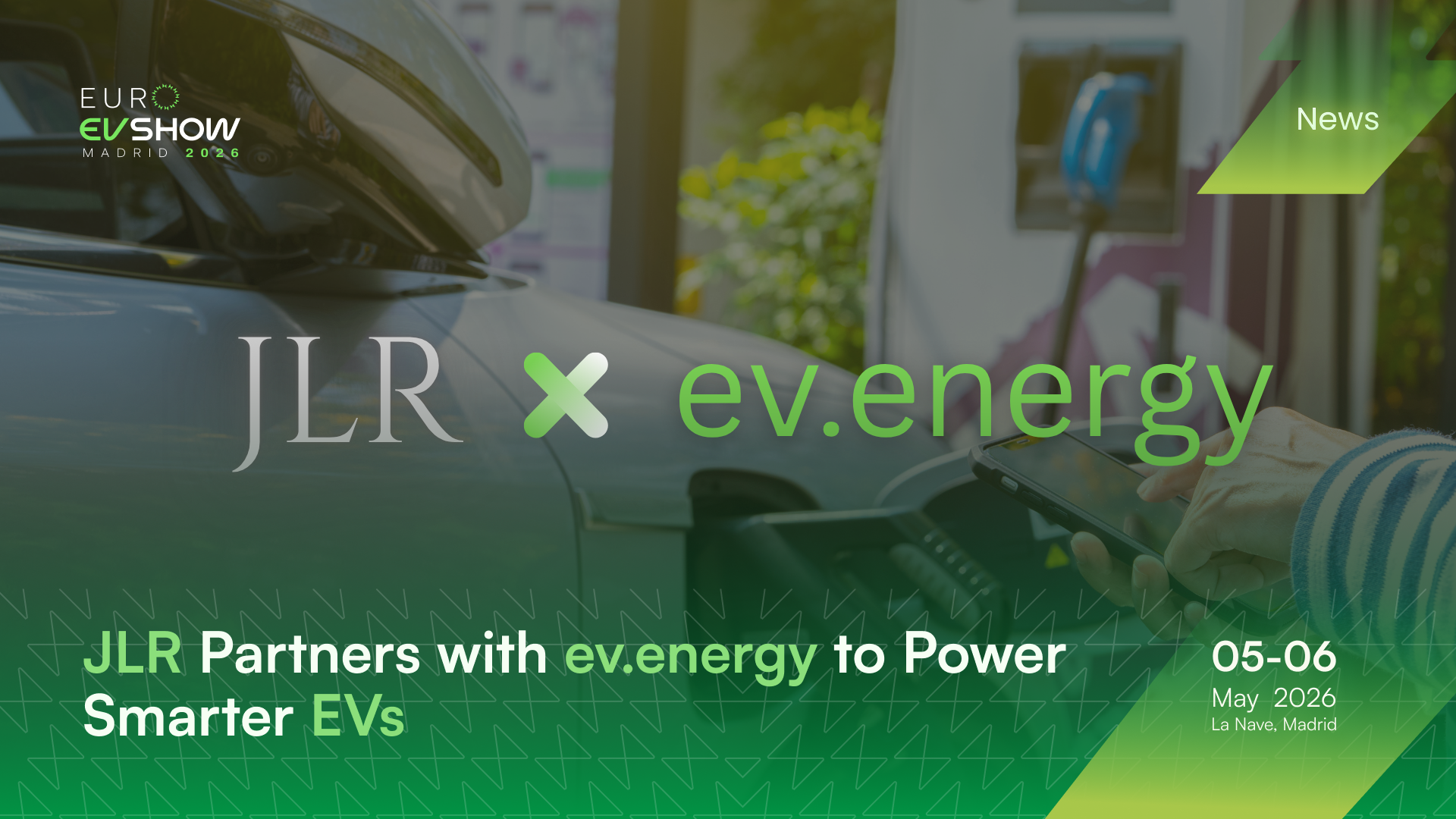 JLR Partners with ev.energy to Power Smarter EVs